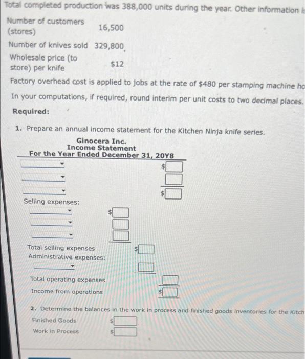Solved Total completed production was 388,000 units during | Chegg.com