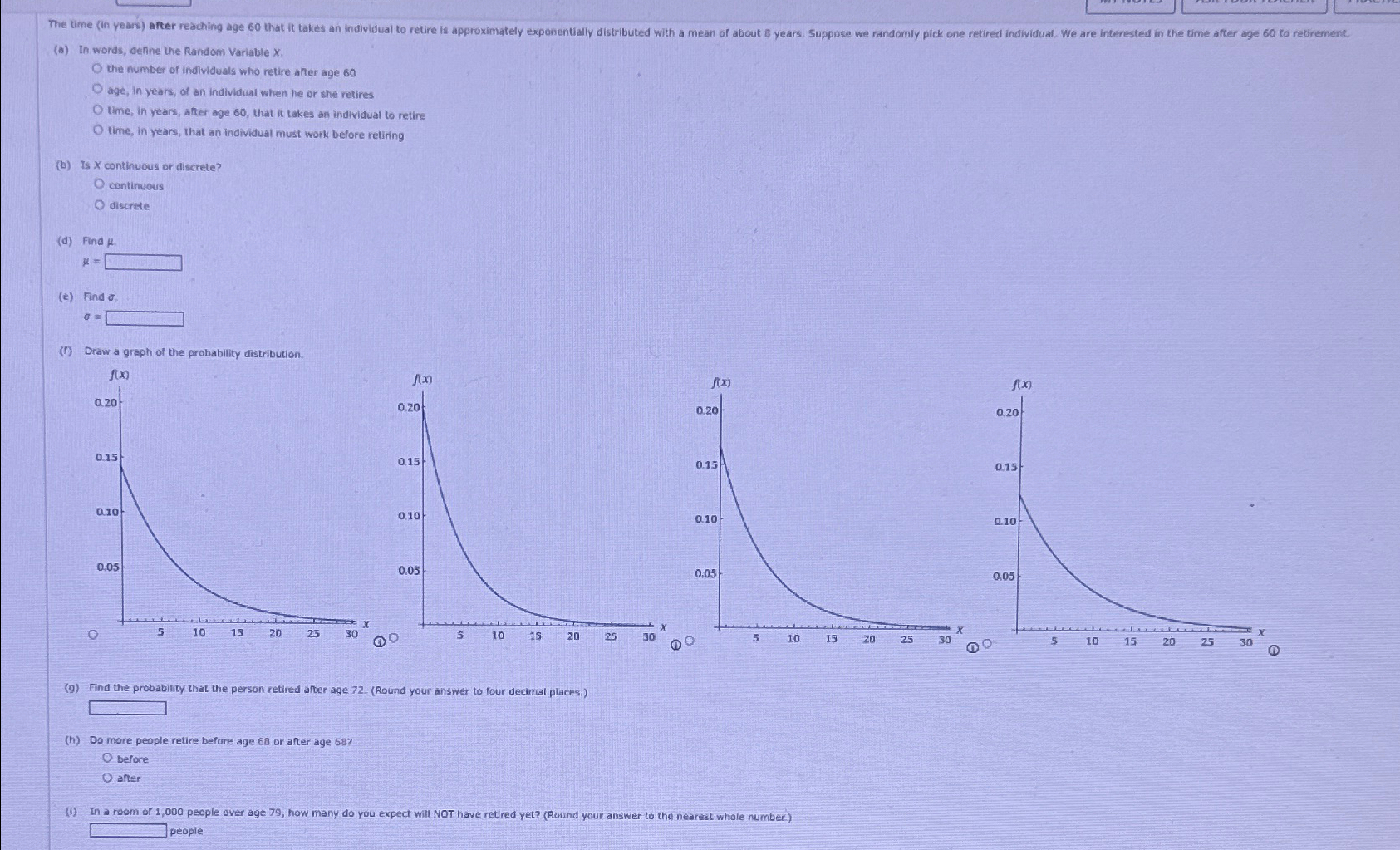Solved (a) ﻿In words, deline the Random variable x.the | Chegg.com