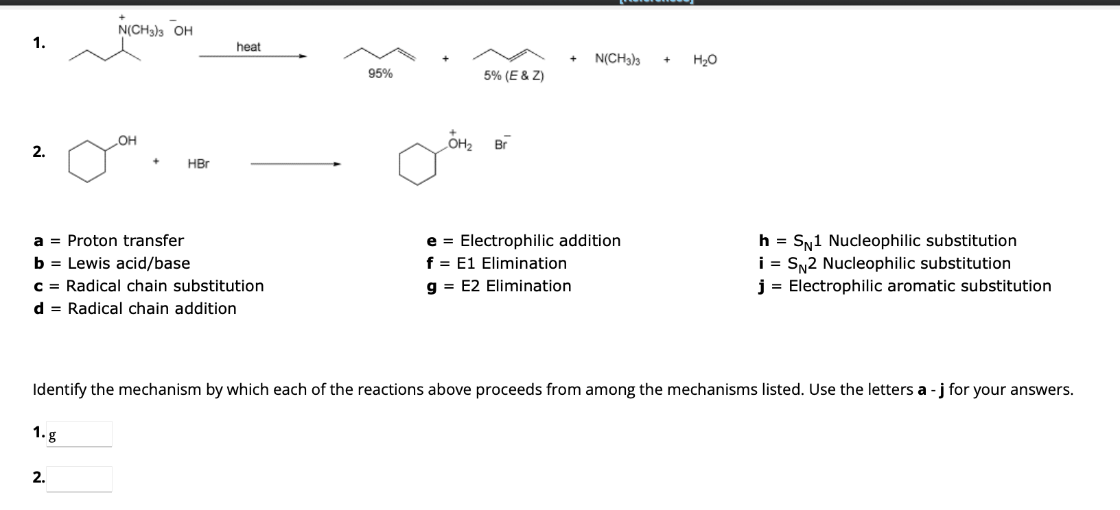 Solved \( \mathbf{a}= \) ﻿Proton transfer b = ﻿Lewis | Chegg.com