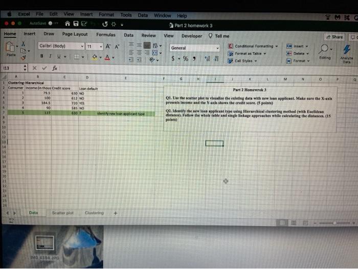 Excel File Edit View Insert Format Tools Data Window | Chegg.com