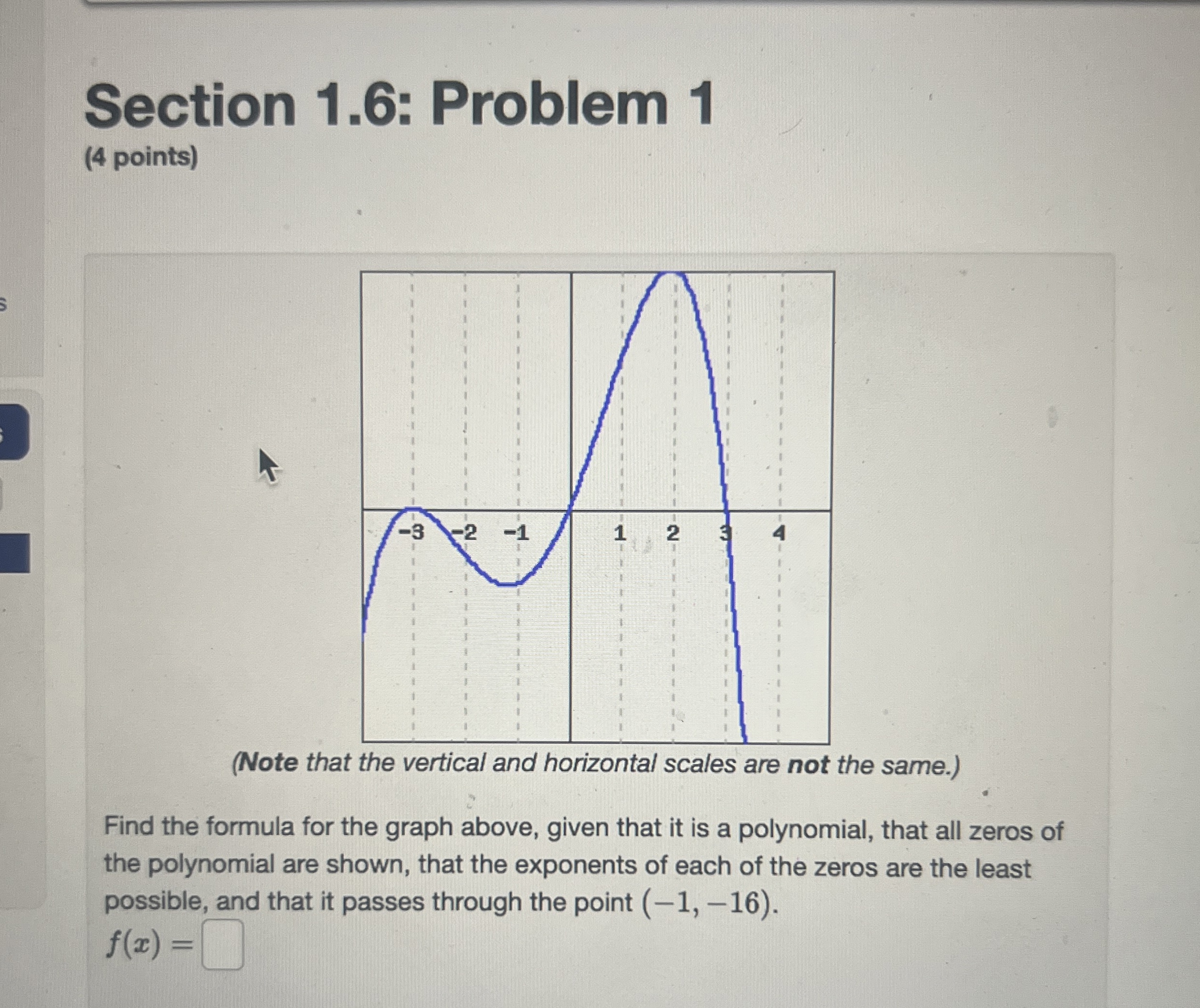 Solved Section 1 6 Problem 1 4 ﻿points Find The Formula For