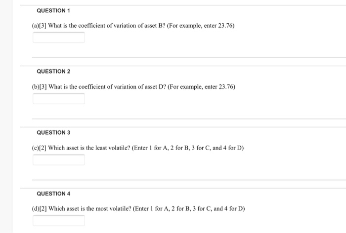 Solved Instructions We need to compare volatility of the | Chegg.com