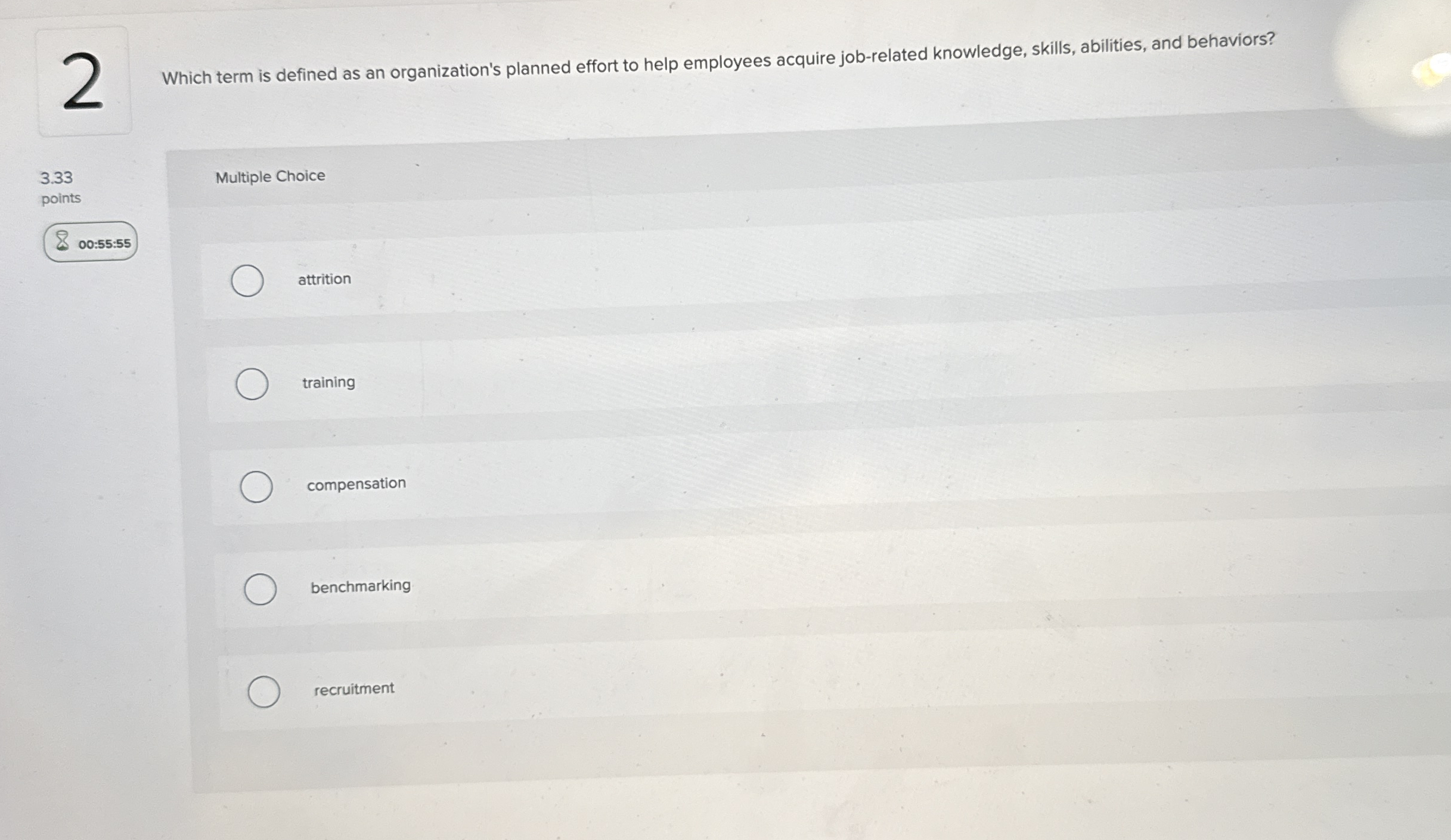Solved 2Which term is defined as an organization's planned | Chegg.com