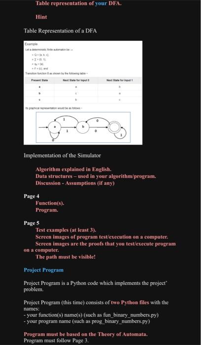 Solved Project consists of Project Documentation and Project | Chegg.com