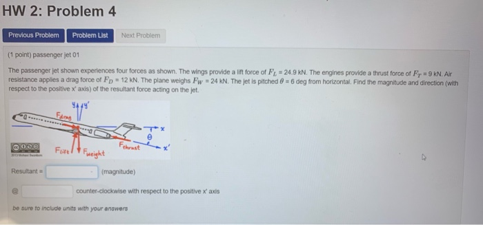Solved HW 2: Problem 4 Previous Problem Problem List Next | Chegg.com