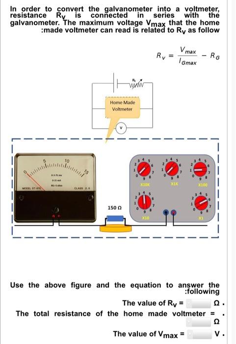 In order to convert the galvanometer into a | Chegg.com