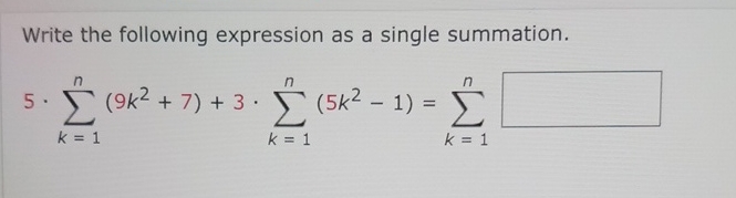 Solved Write the following expression as a single | Chegg.com
