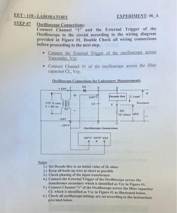 EET - 118 - LABORATORY ANALYSIS OF A BASIC | Chegg.com