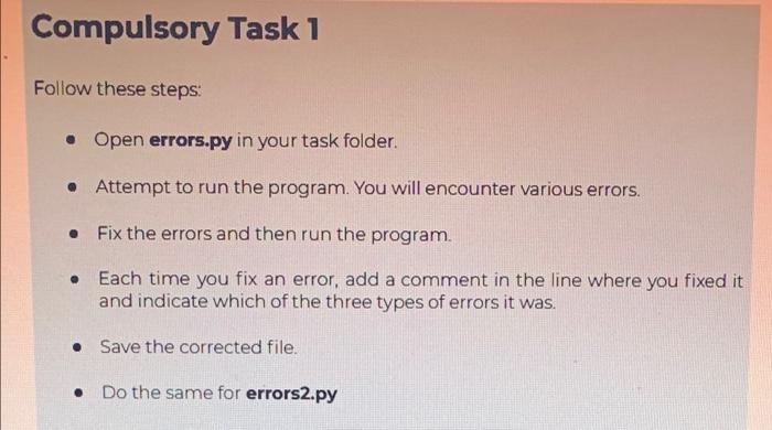 Solved Compulsory Task 1 Follow these steps: • Open | Chegg.com