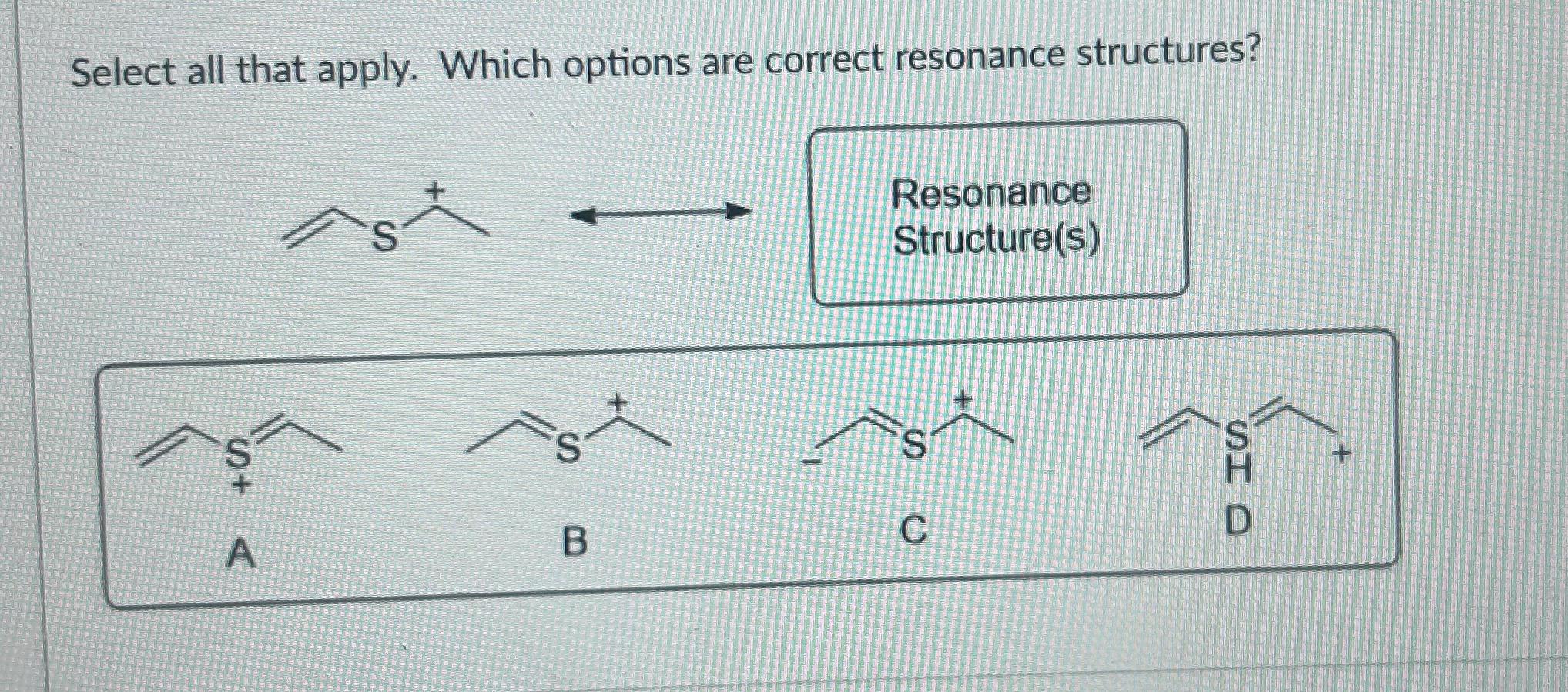 Solved Select all that apply. Which options are correct | Chegg.com