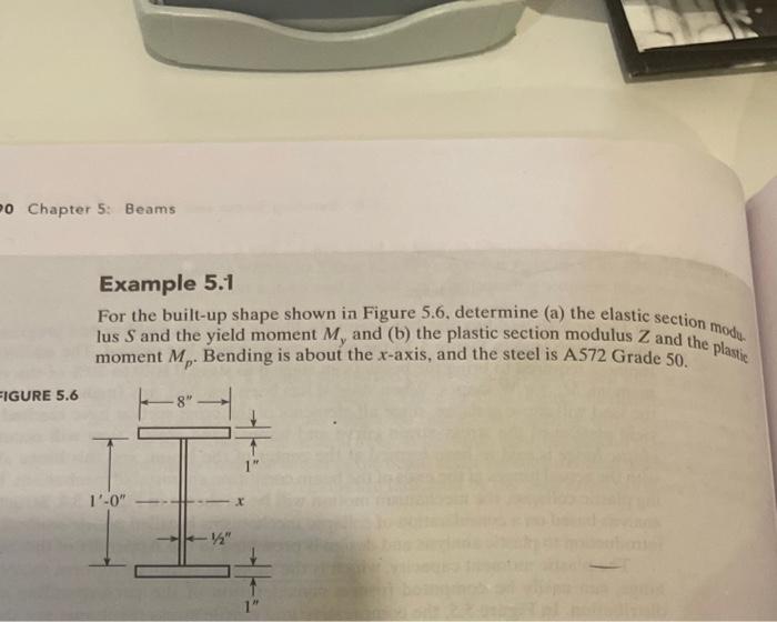 Solved For the built-up shape shown in Figure 5.6. determine | Chegg.com