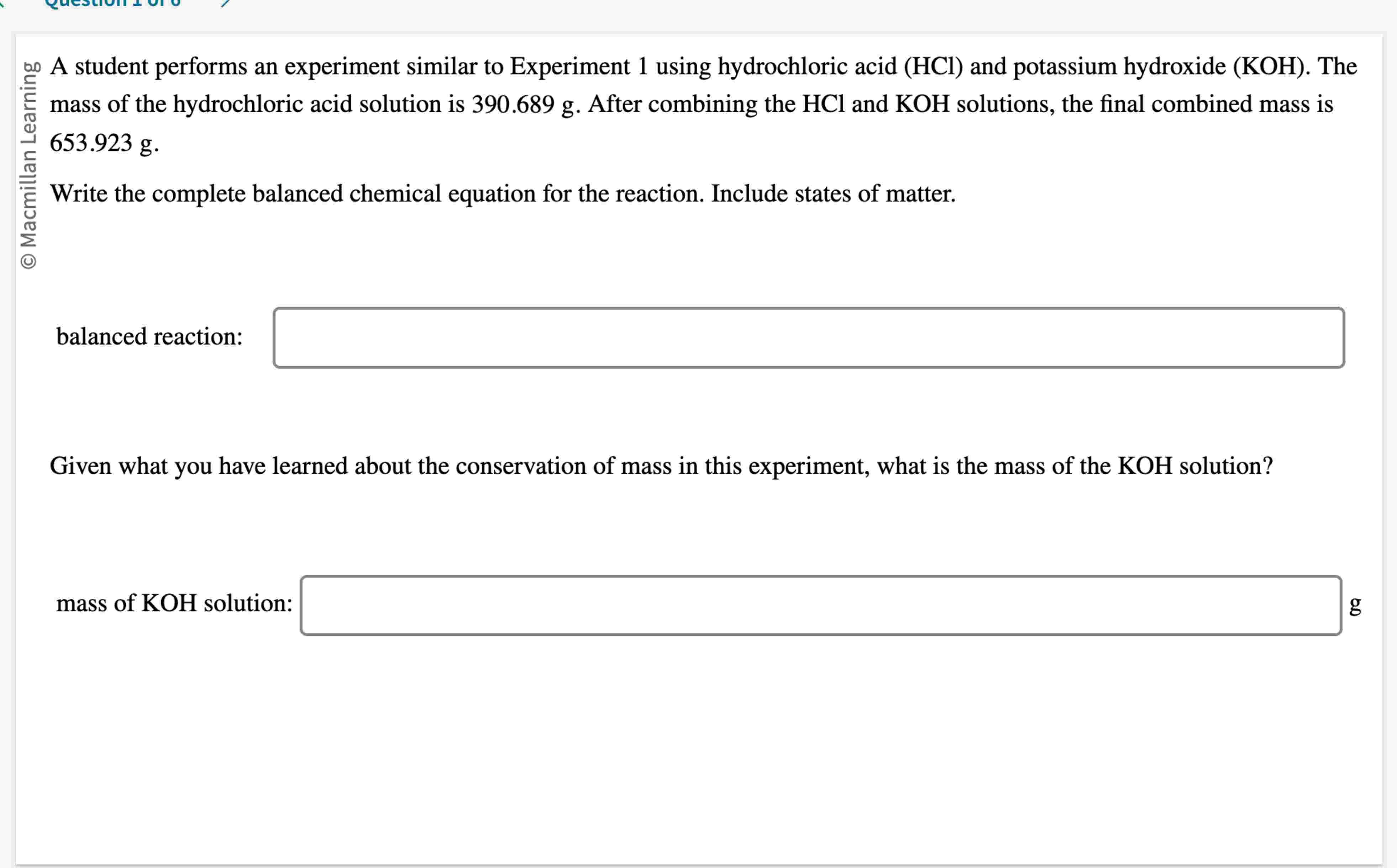 Solved \( \infty \) ﻿A student performs an experiment | Chegg.com