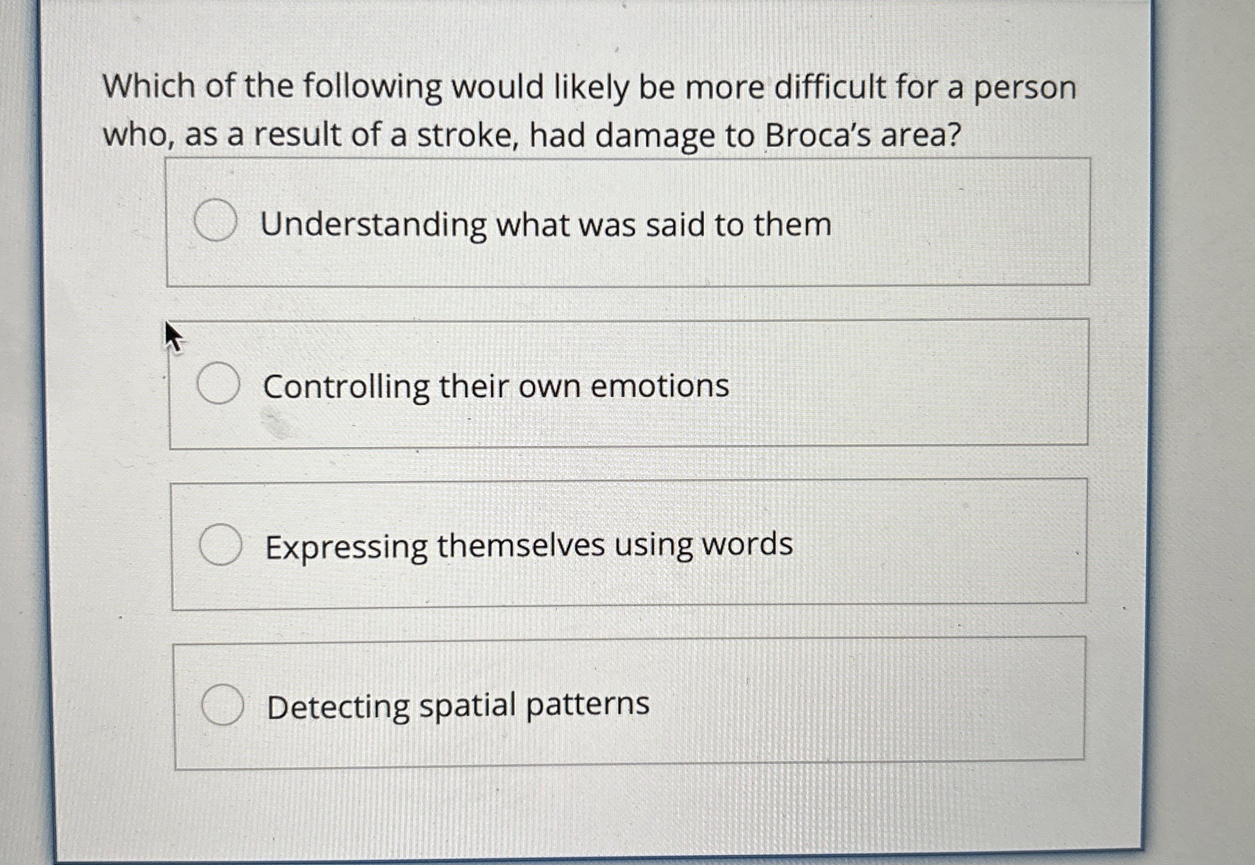 Solved Which of the following would likely be more difficult | Chegg.com