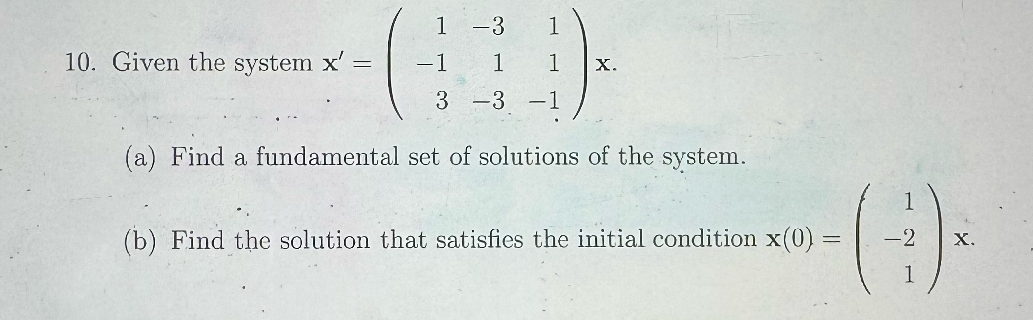 Solved Given the system | Chegg.com