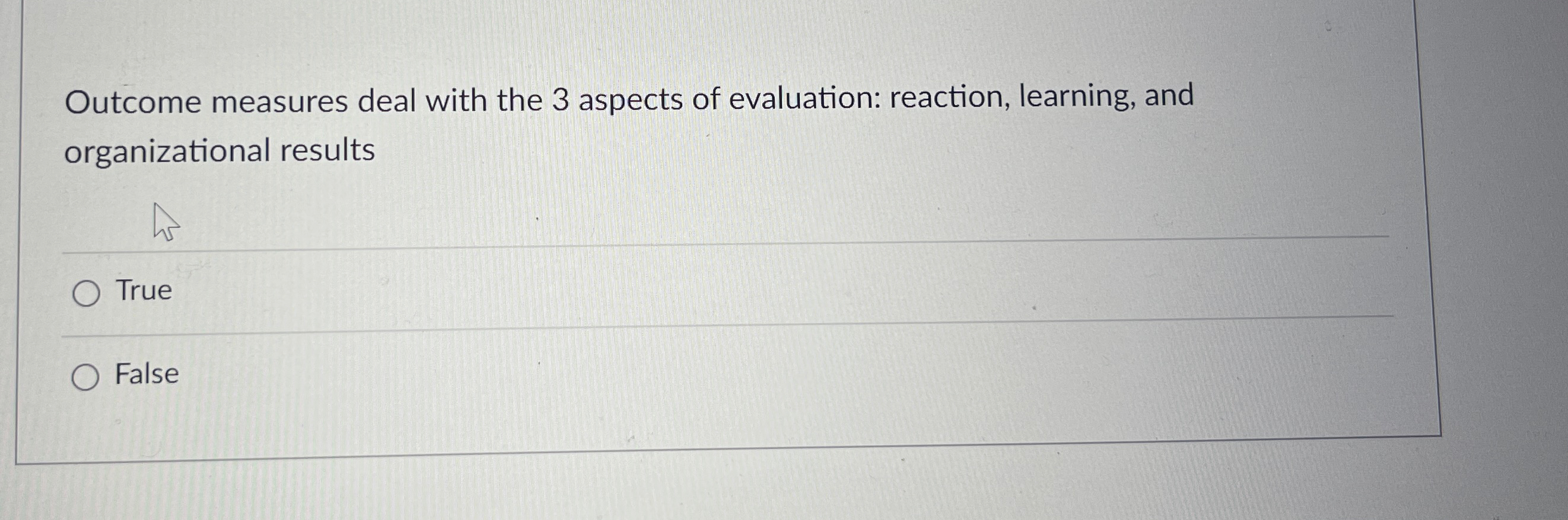 Solved Outcome measures deal with the 3 ﻿aspects of | Chegg.com