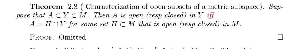 Solved Theorem 2.8 (Characterization of open subsets of a | Chegg.com