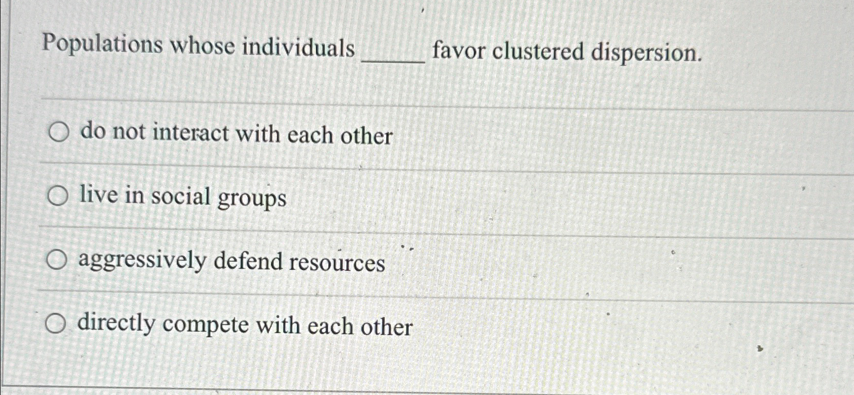 Solved Populations Whose Individuals Favor Clustered
