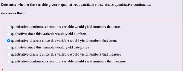 Solved Determine whether the variable given is qualitative, | Chegg.com