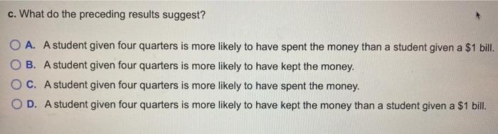 Solved spend it on gum. The results are summarized in the | Chegg.com