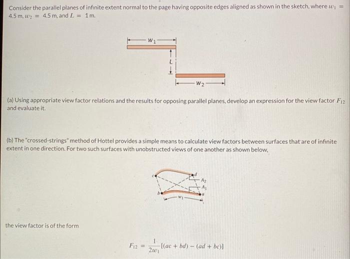 Solved Consider the parallel planes of infinite extent | Chegg.com