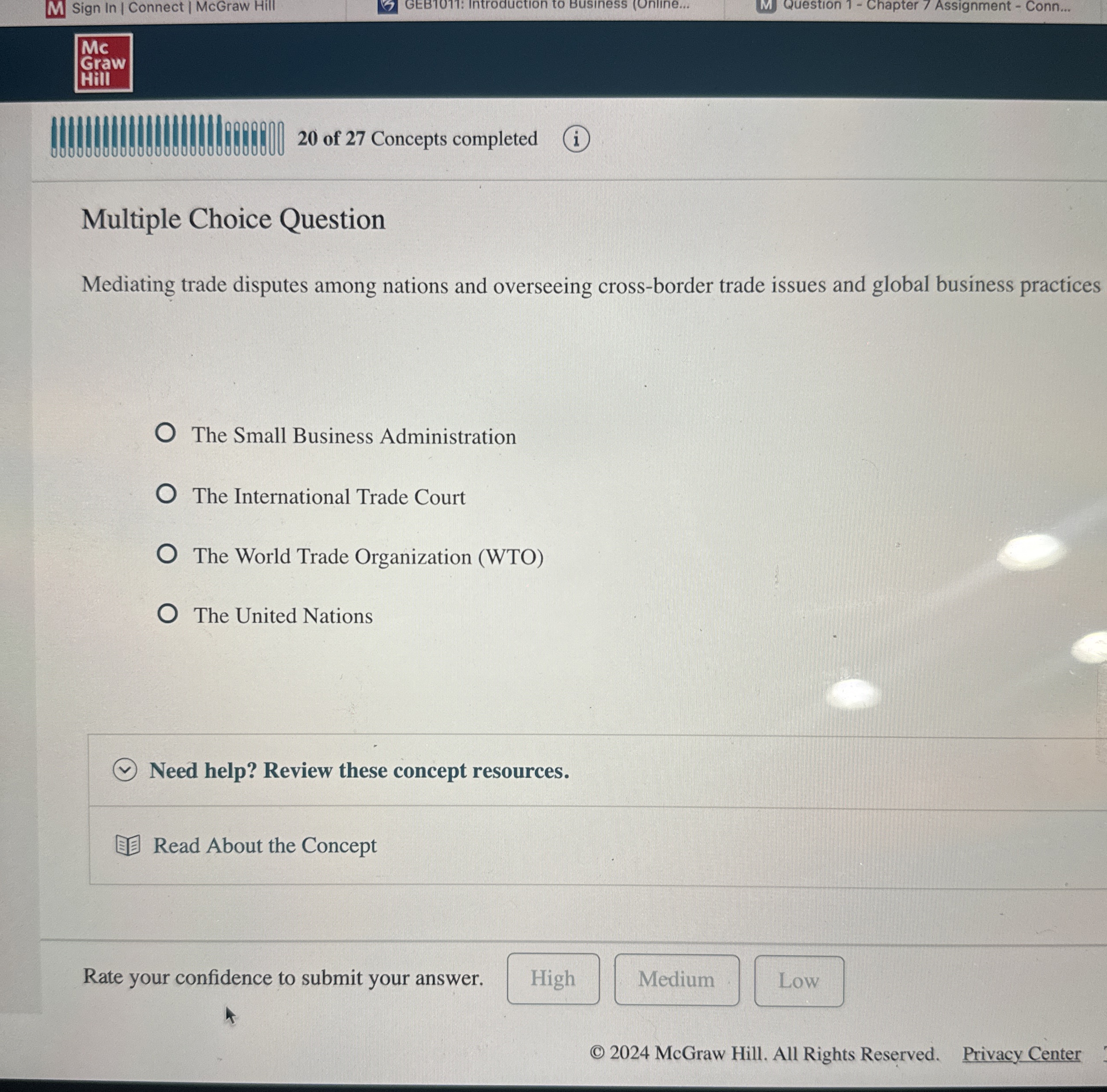Solved Multiple Choice QuestionMediating trade disputes | Chegg.com