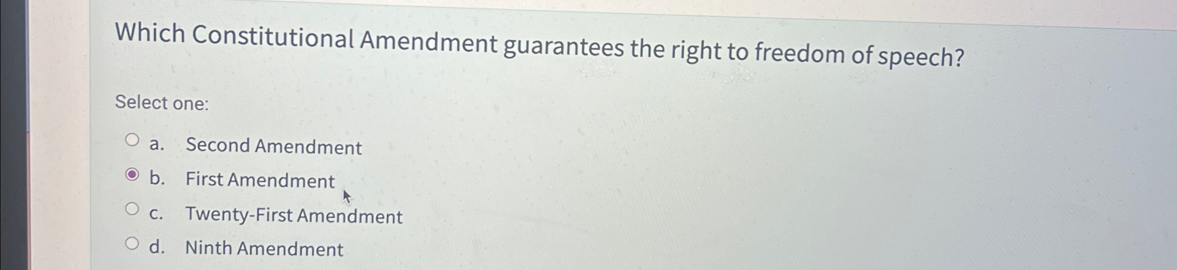 Solved Which Constitutional Amendment guarantees the right | Chegg.com