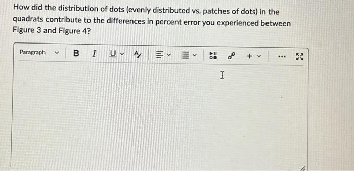 How did the distribution of dots (evenly distributed | Chegg.com
