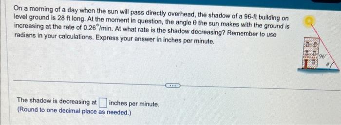 Solved On a morning of a day when the sun will pass directly | Chegg.com