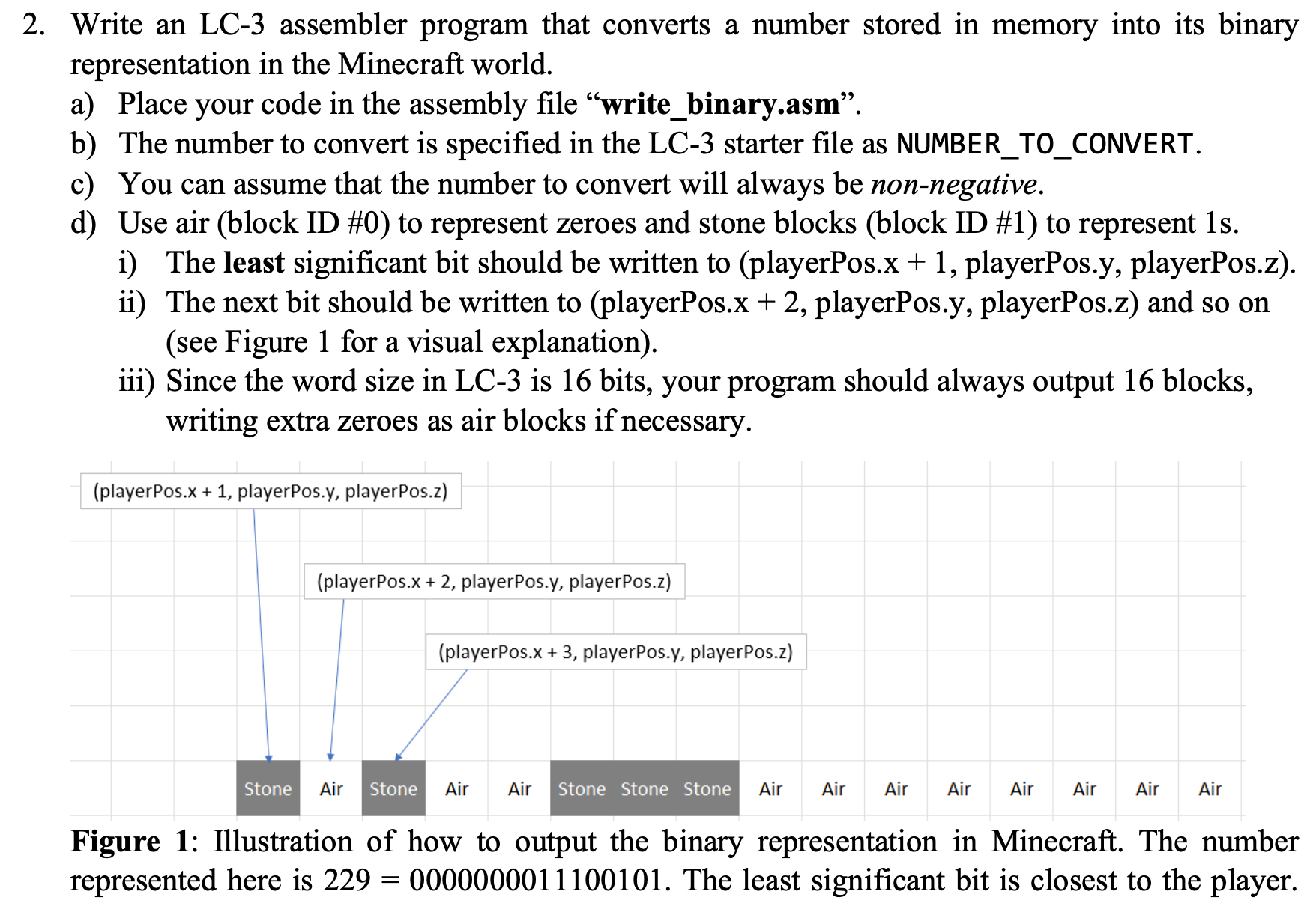 Solved 2 write An Lc 3 assembler Program That Converts A