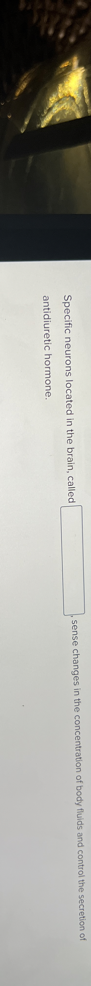 Solved Specific neurons located in the brain, called | Chegg.com