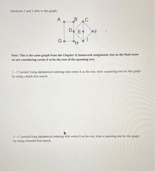 Questions 1 and 2 refer to this graph: Note: This is | Chegg.com