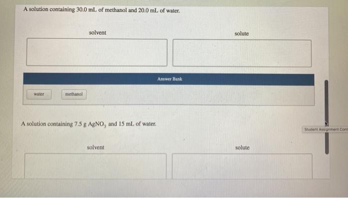 Solved In each of the given solutions, identify the solvent | Chegg.com