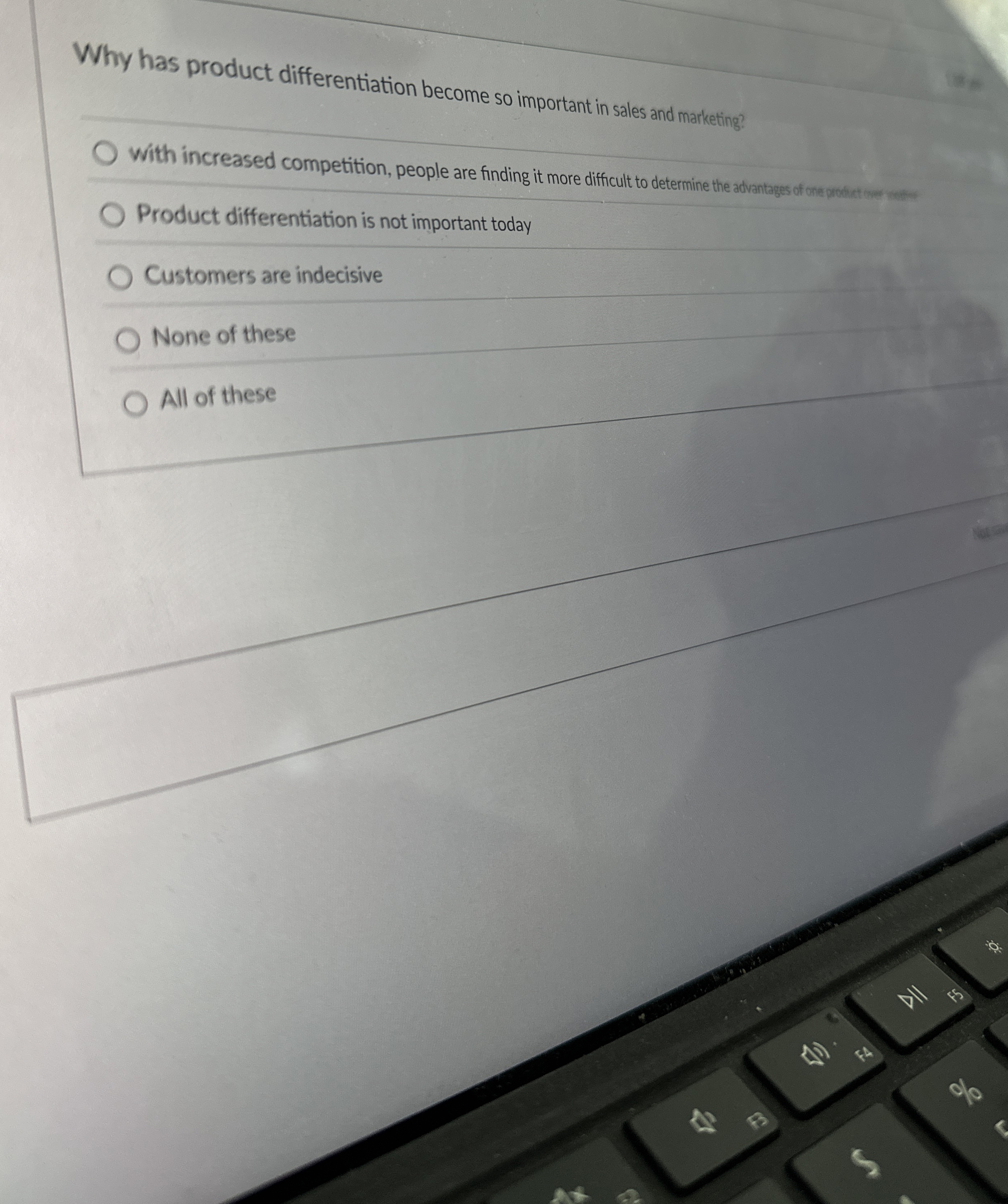 Solved Why has product differentiation become so important | Chegg.com