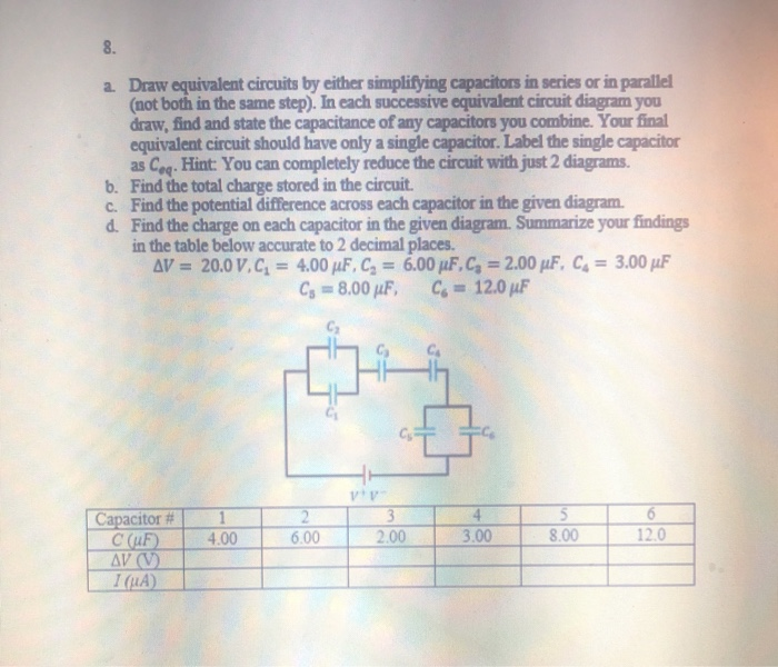 Solved a. Draw equivalent circuits by either simplifying | Chegg.com