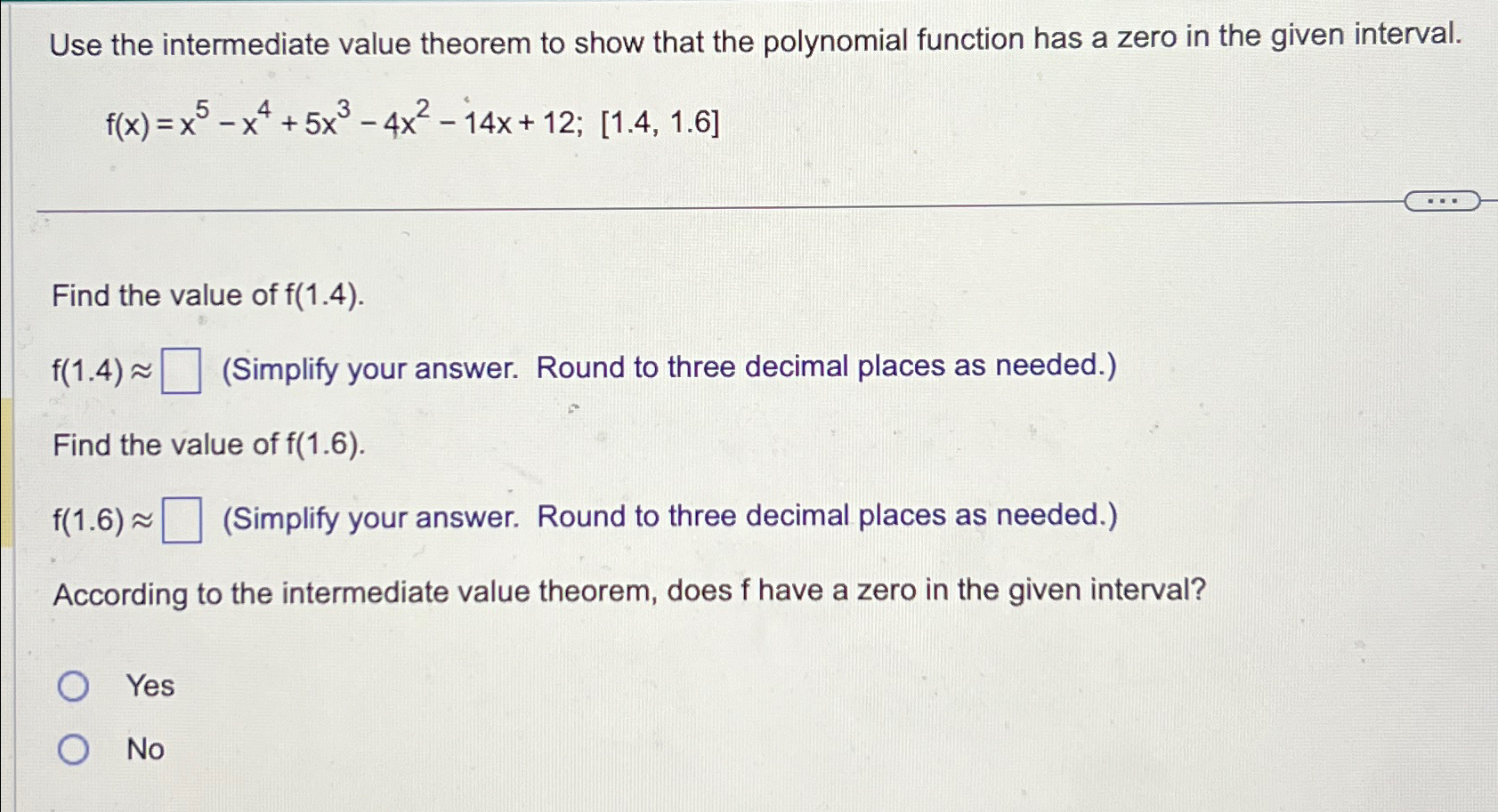 Solved Use the intermediate value theorem to show that the | Chegg.com