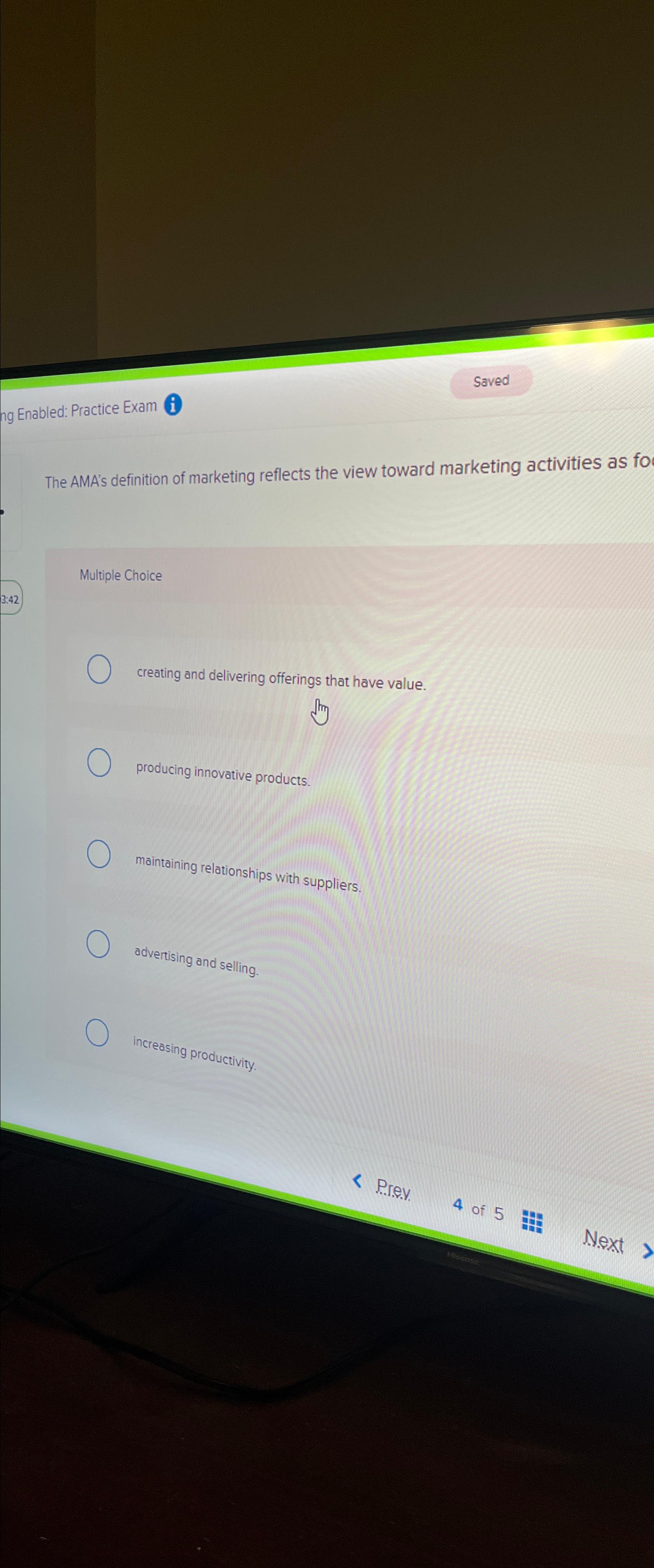 Solved ng Enabled: Practice Exam iThe AMA's definition of | Chegg.com
