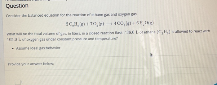 Solved Question Consider the balanced equation for the | Chegg.com