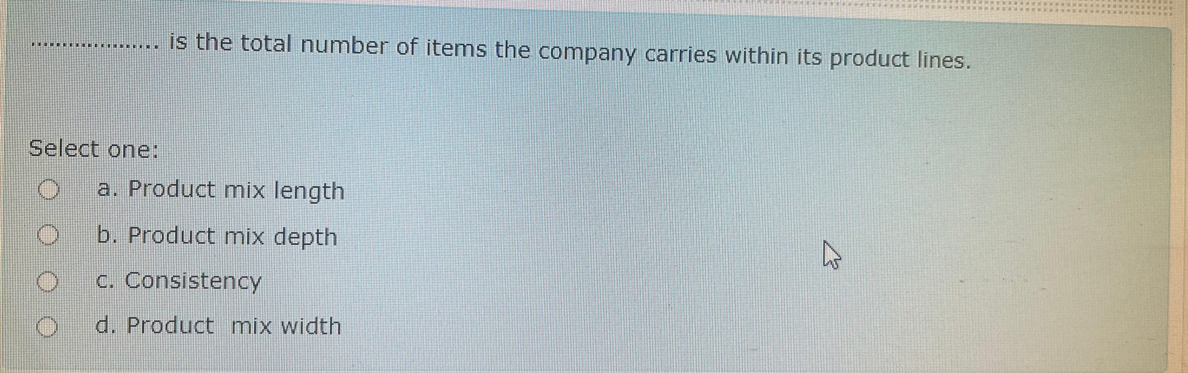 Solved is the total number of items the company carries | Chegg.com