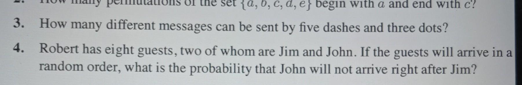 Solved 3. How many different messages can be sent by five | Chegg.com