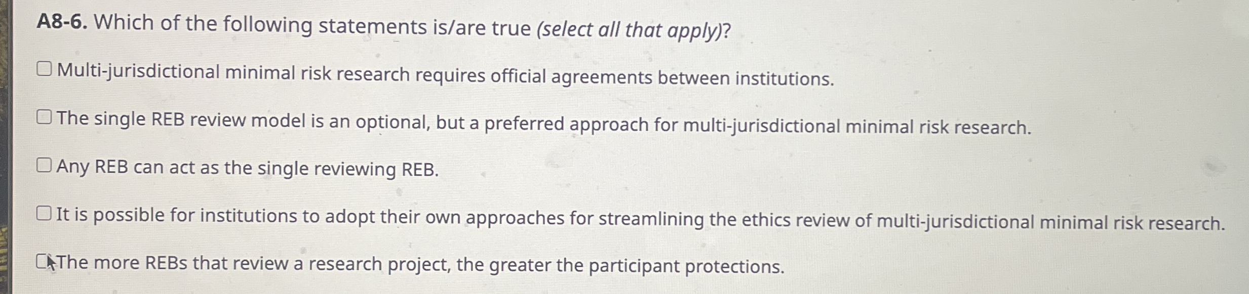 Solved A8-6. ﻿Which of the following statements is/are true | Chegg.com