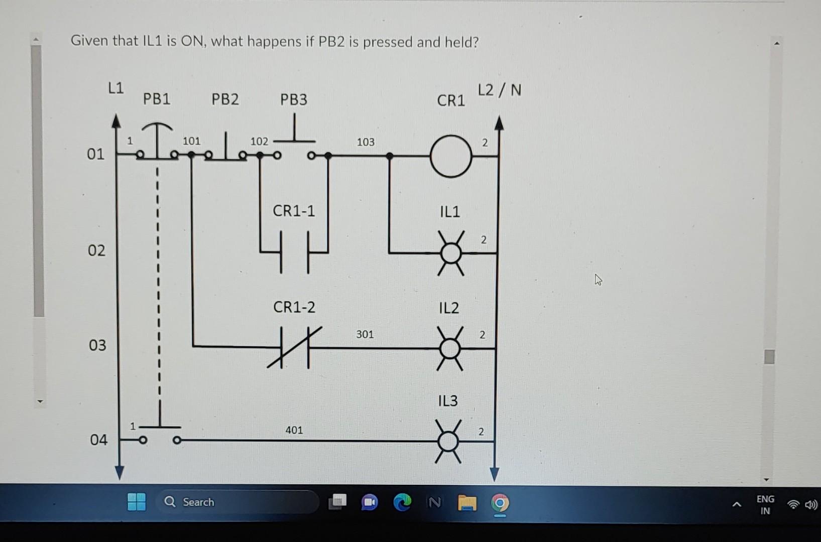 Solved given that IL1 is ON ,what happens is PB2 is pressed | Chegg.com