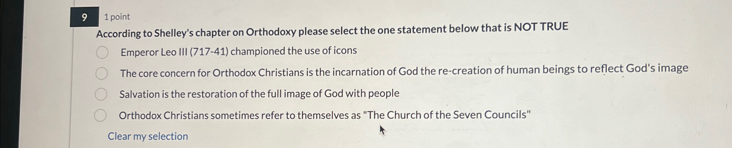 Solved 91 ﻿pointAccording to Shelley's chapter on Orthodoxy | Chegg.com