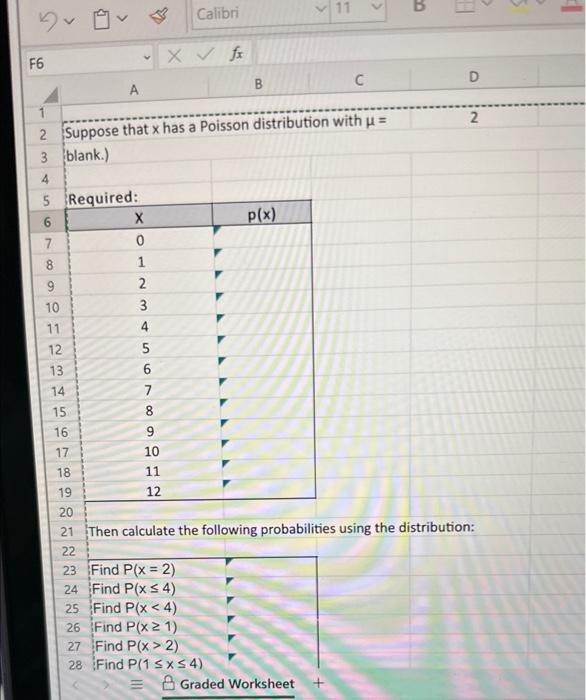 Solved Then calculate the following probabilities using the | Chegg.com