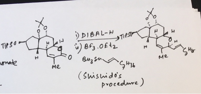 Solved Xo OX H TIPSO DIBAL-H ) 853.0ftz Tipso SH HIS Buzsun | Chegg.com
