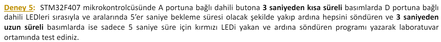 Solved Experiment 5: The built-in button connected to port A | Chegg.com