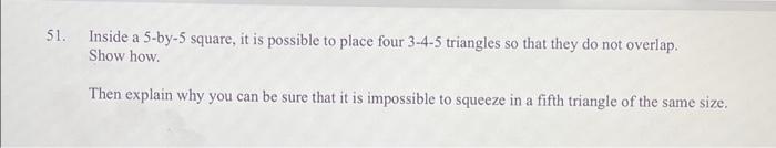 Solved Inside a 5-by-5 square, it is possible to place four | Chegg.com
