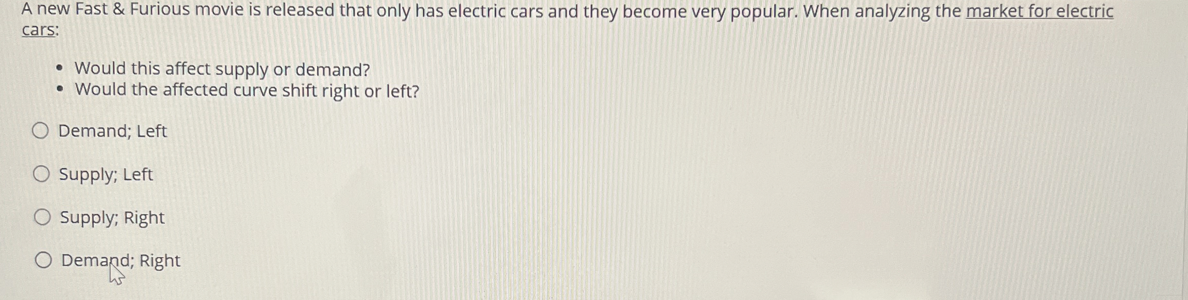 Solved A new Fast & Furious movie is released that only has | Chegg.com