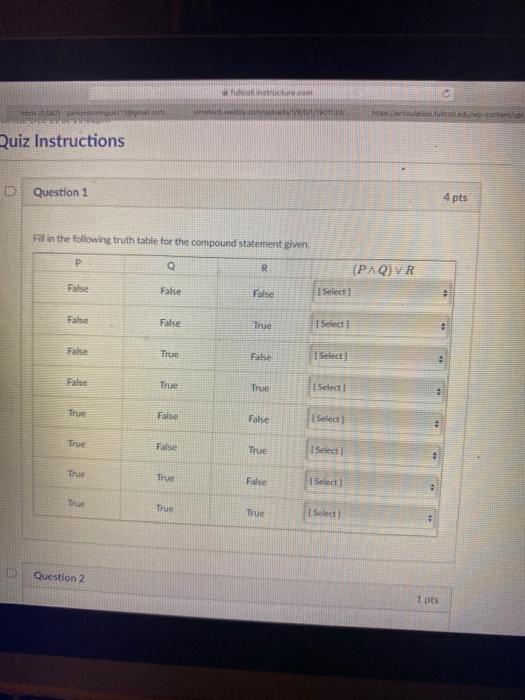 Solved Structure Quiz Instructions D Question 1 4 pts Fill | Chegg.com