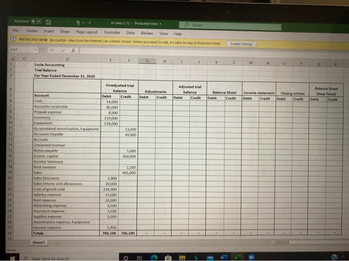 Solved ma AutoSave On in class 2 (1) Protected View Search | Chegg.com
