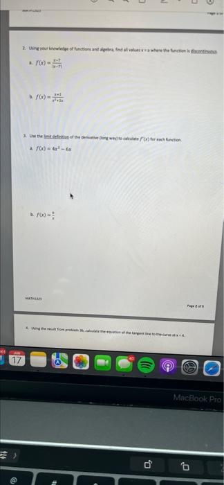 Solved 4. Using the result from problem 3b, calculate the | Chegg.com